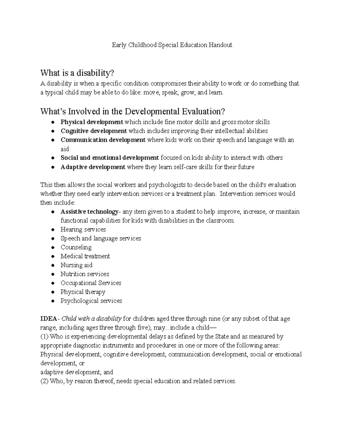 What Is Early Childhood Special Education at Jason Lindstrom blog