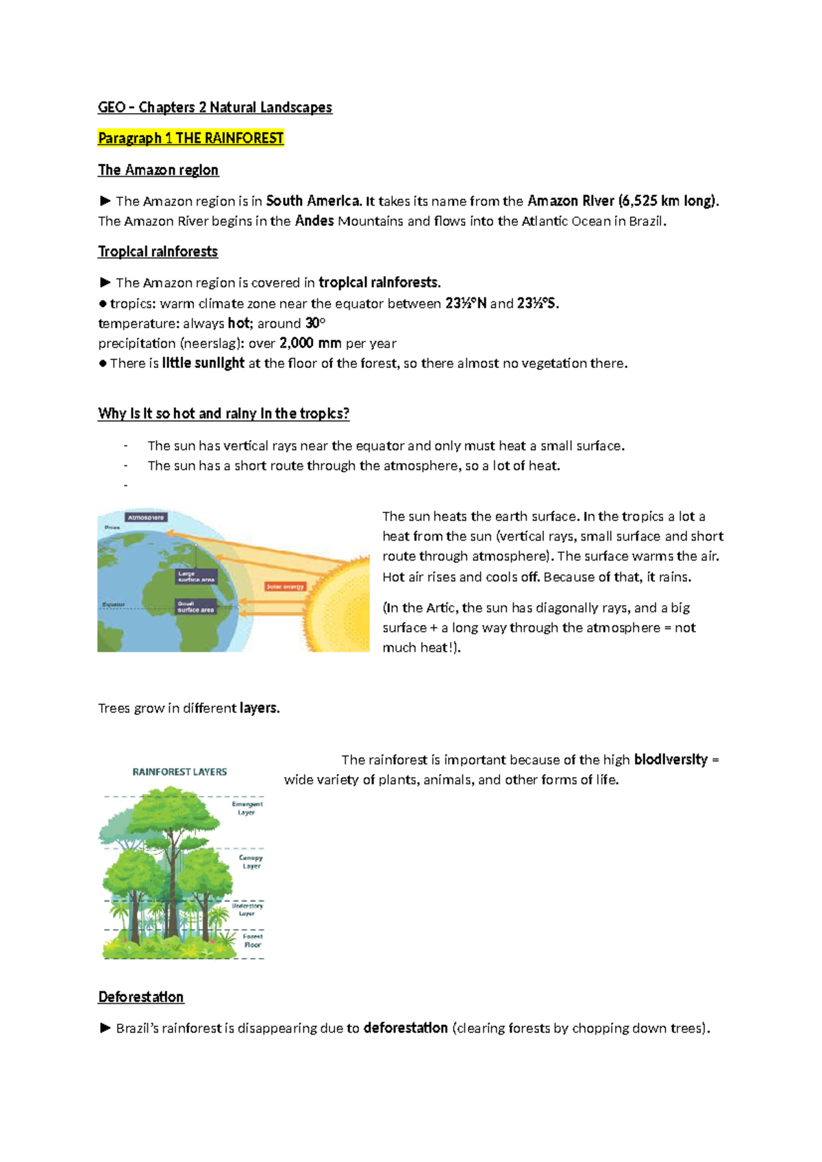 Geo Chapter 2 (natural landscapes) - GEO – Chapters 2 Natural ...
