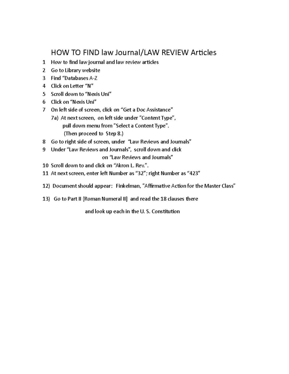 HOW TO LAW Review OR Journal Articles - HOW TO FIND law Journal/LAW ...