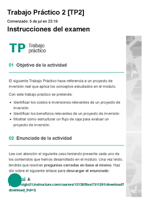TP 3 - tp3 - Formulacion y evaluacion de proyectos - Siglo 21 - Studocu