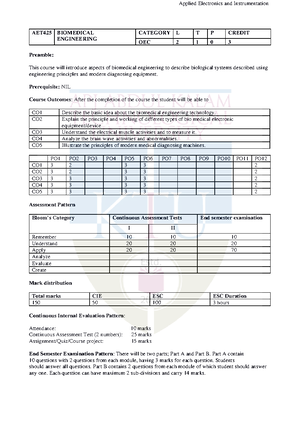 Biomedical Engineering- Module 4 - ECE, MBITS Page 1 Syllabus ...