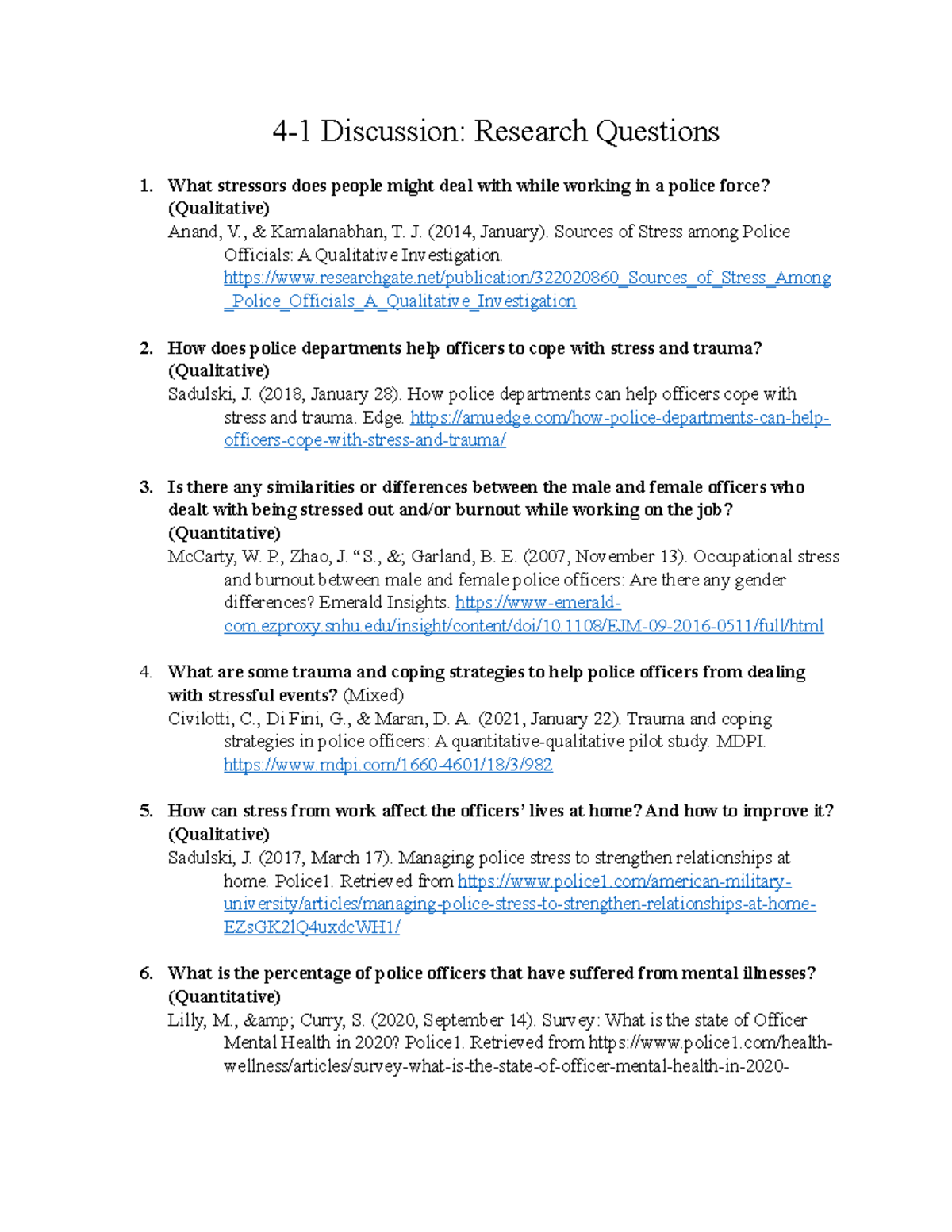 4-1 Discussion Research Questions - 4-1 Discussion: Research Questions ...