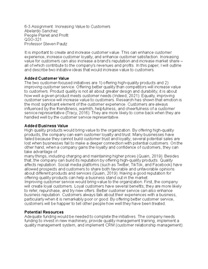 QSO 321 Module 4 Assignment - 4-3 Assignment: Project Management Strategies Abelardo Sanchez QSO ...