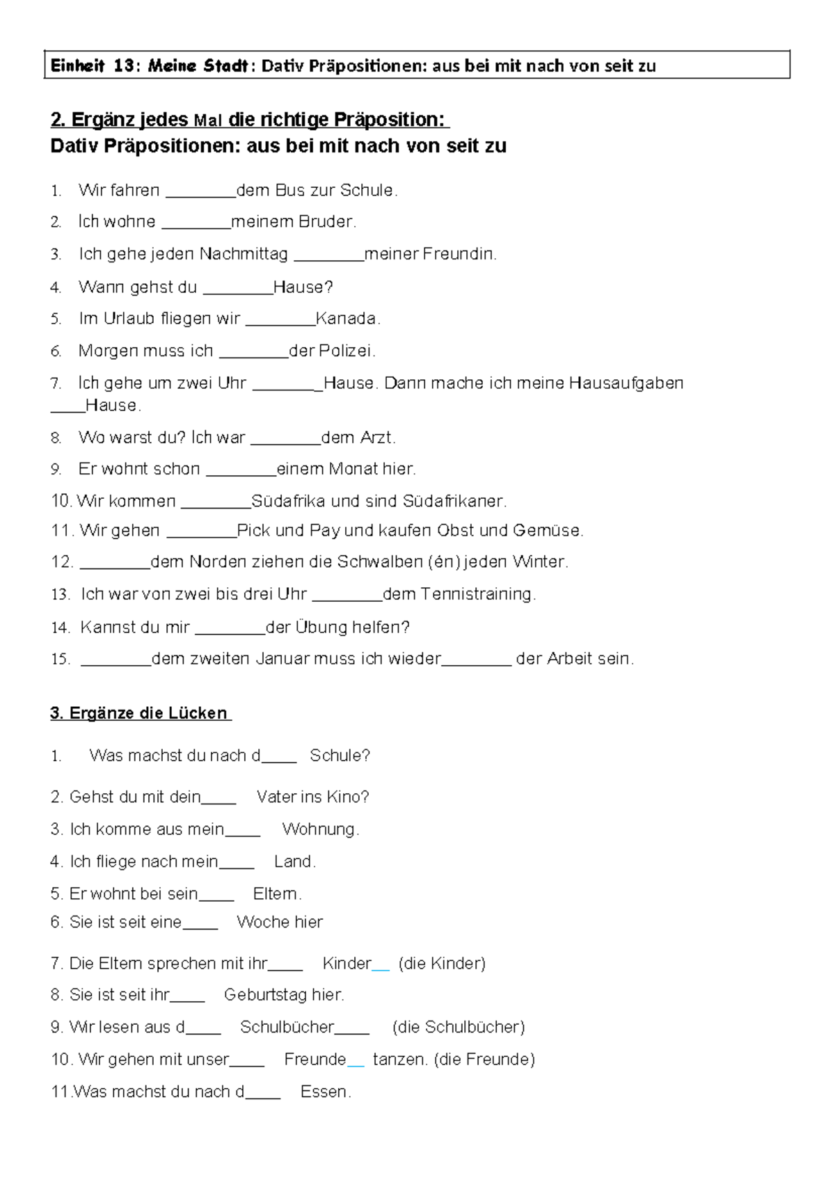 Dativ-prapositionen-aus-bei-mit-arbeitsblatter-grammatikubungen 130457 ...