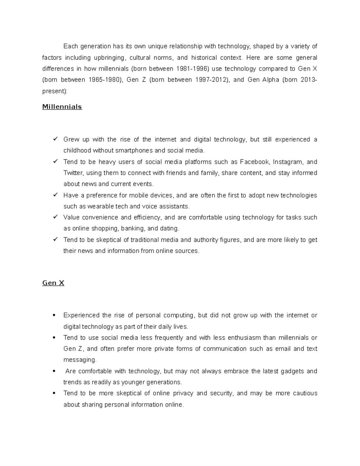 Uts gen X - Copy - Each generation has its own unique relationship with ...