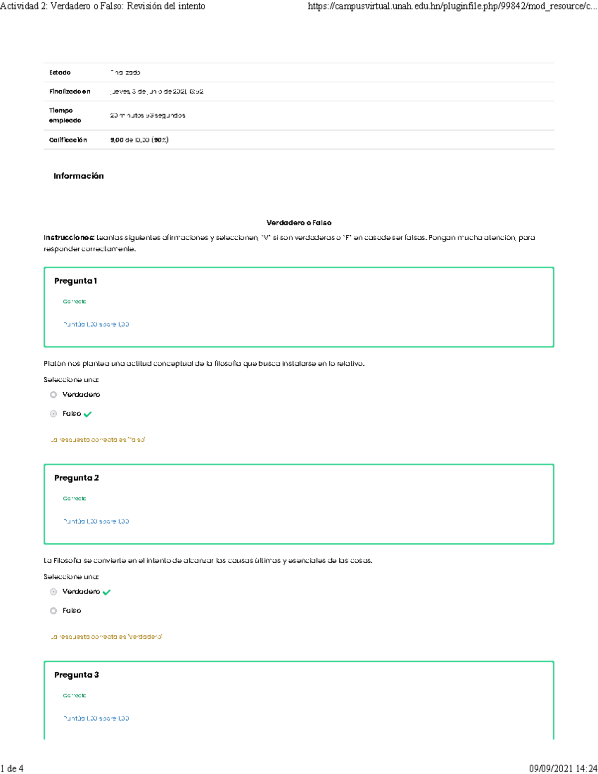 Actividad Filosofia 2 - Comenzado el jueves, 3 de junio de 2021, 13: Estado Finalizado ...