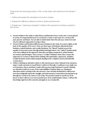 WS200 Modules - Module 1 - Module 1: The videos in this module ...