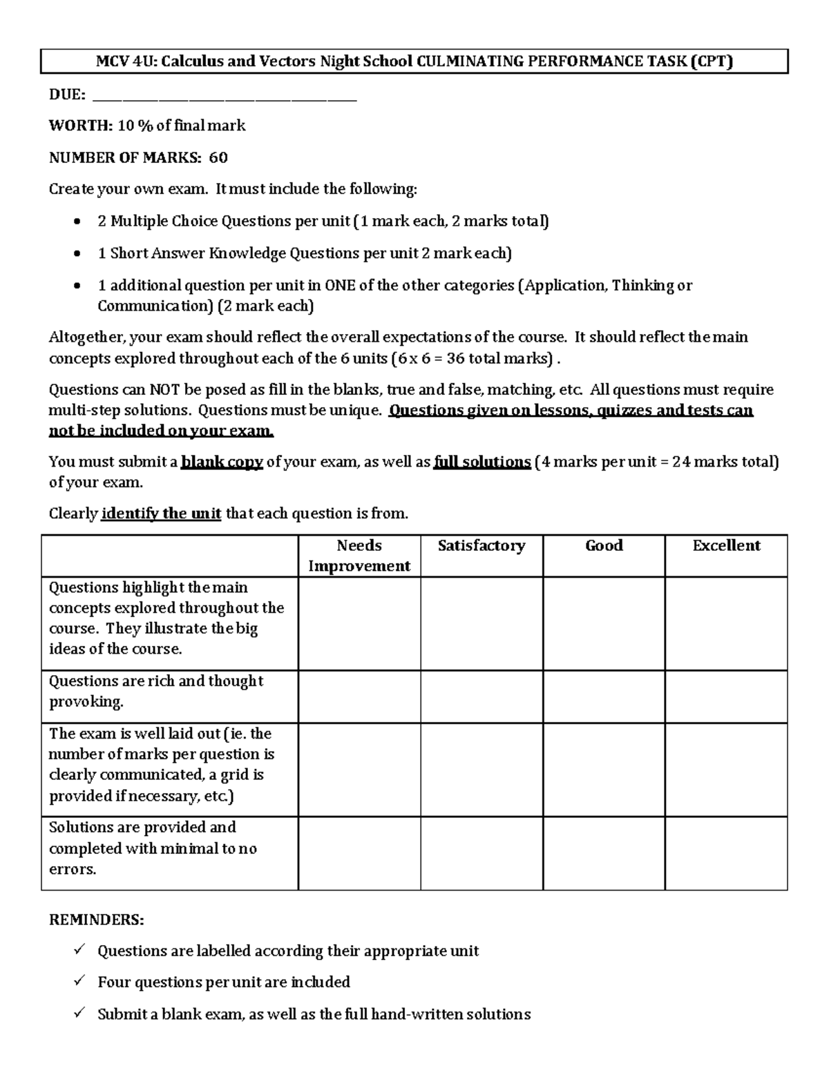 CPT 2023 ns - wwhwhwhwhwhhw - MCV 4U: Calculus and Vectors Night School ...