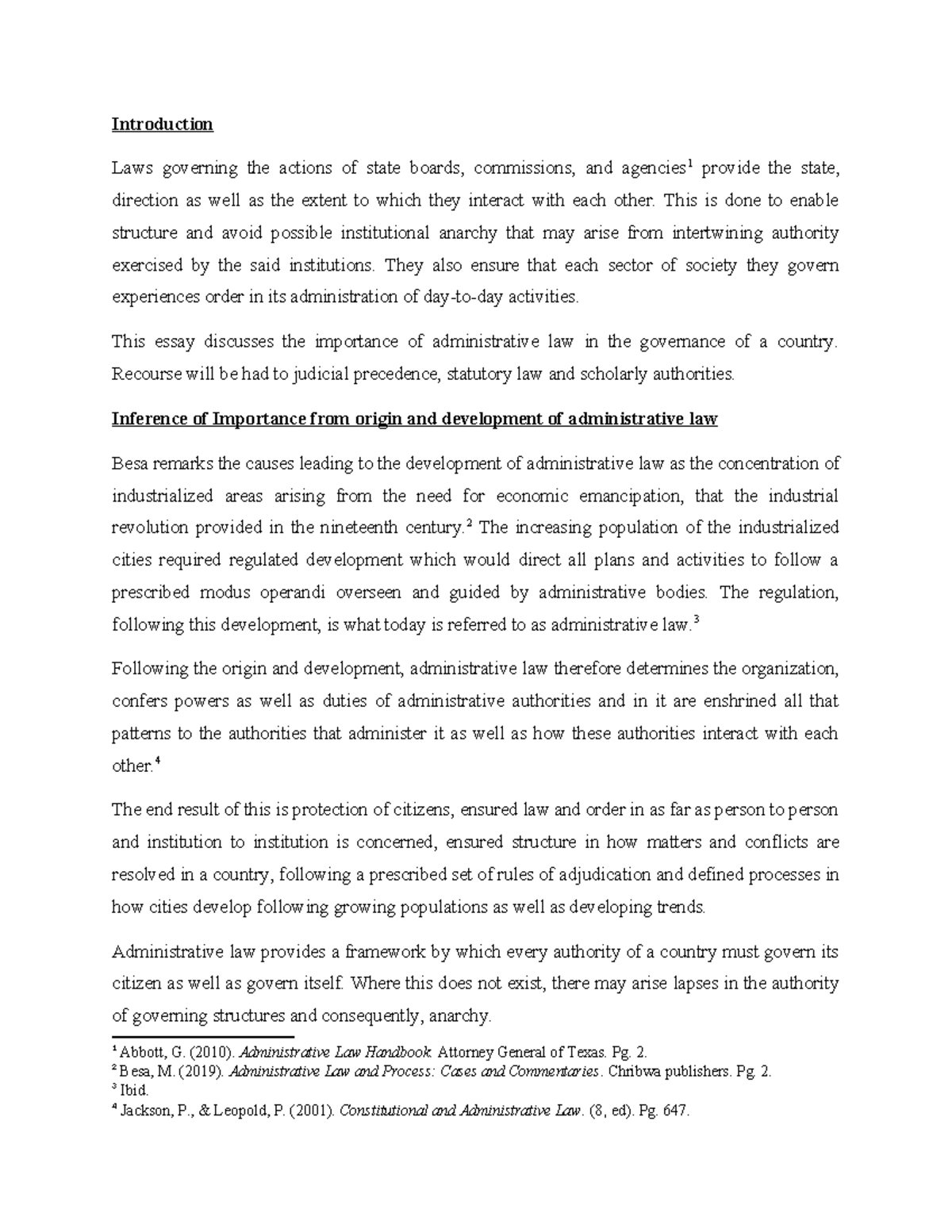 Importance of admin law in governance - Introduction Laws governing the ...