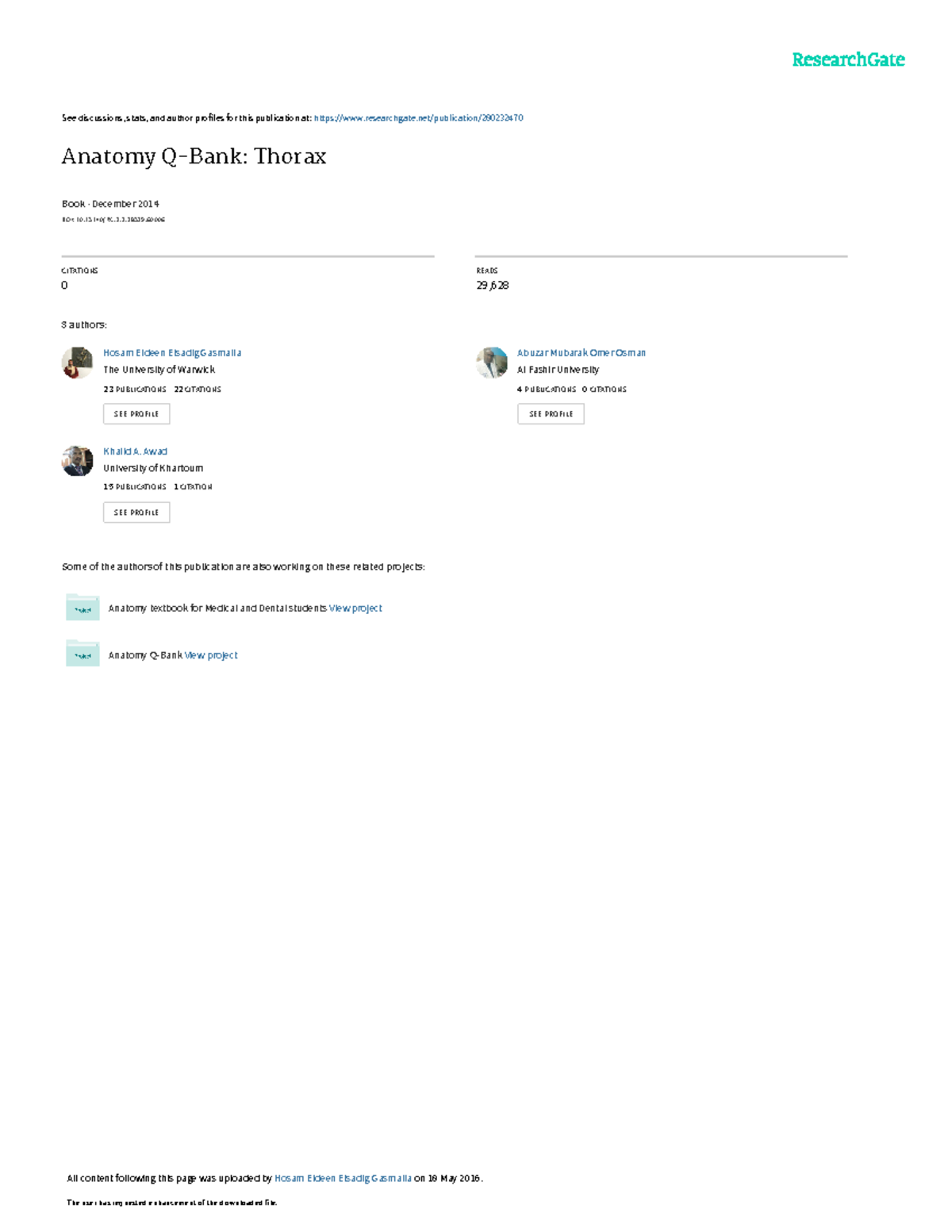 Anatomy QBank Volume Two Thorax - See discussions, stats, and author ...