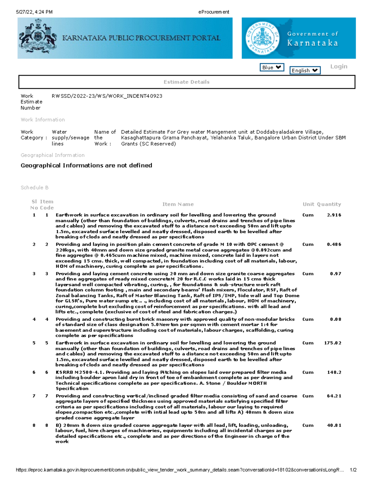 Kasaghattapura SC 970 - qweds - 5/27/22, 4:24 PM eProcurement - Studocu