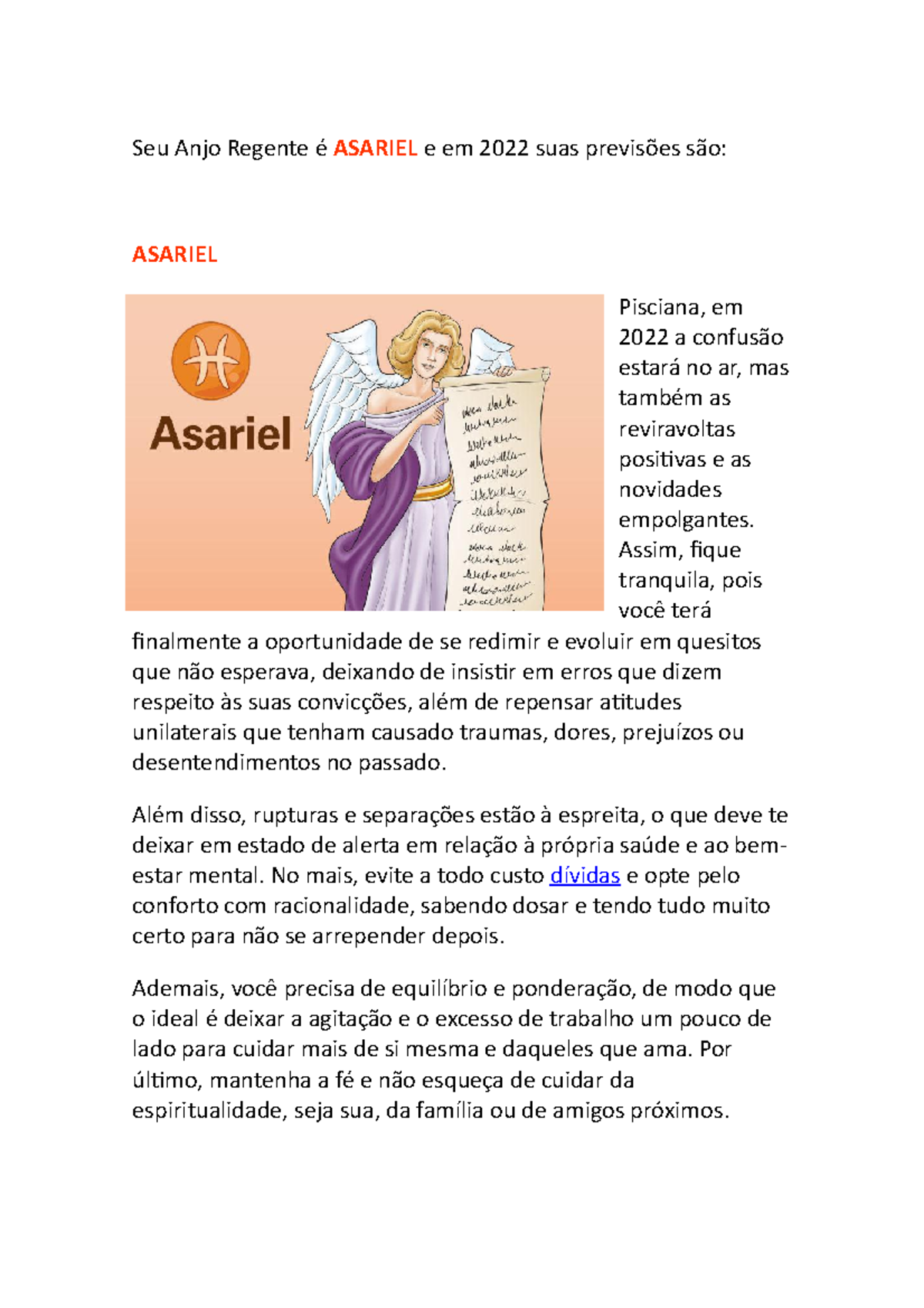 Peixes Asariel - Angeologia - Seu Anjo Regente é ASARIEL e em 2022 suas ...