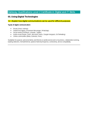 3.2 - Compare the digital skills required for two different job roles ...