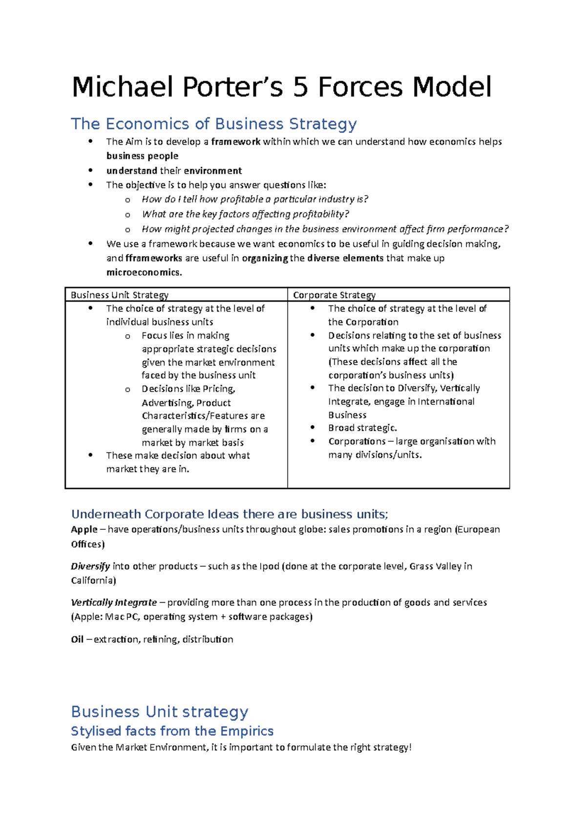 Michael Porter's Five Forces - Michael Porter’s 5 Forces Model The ...