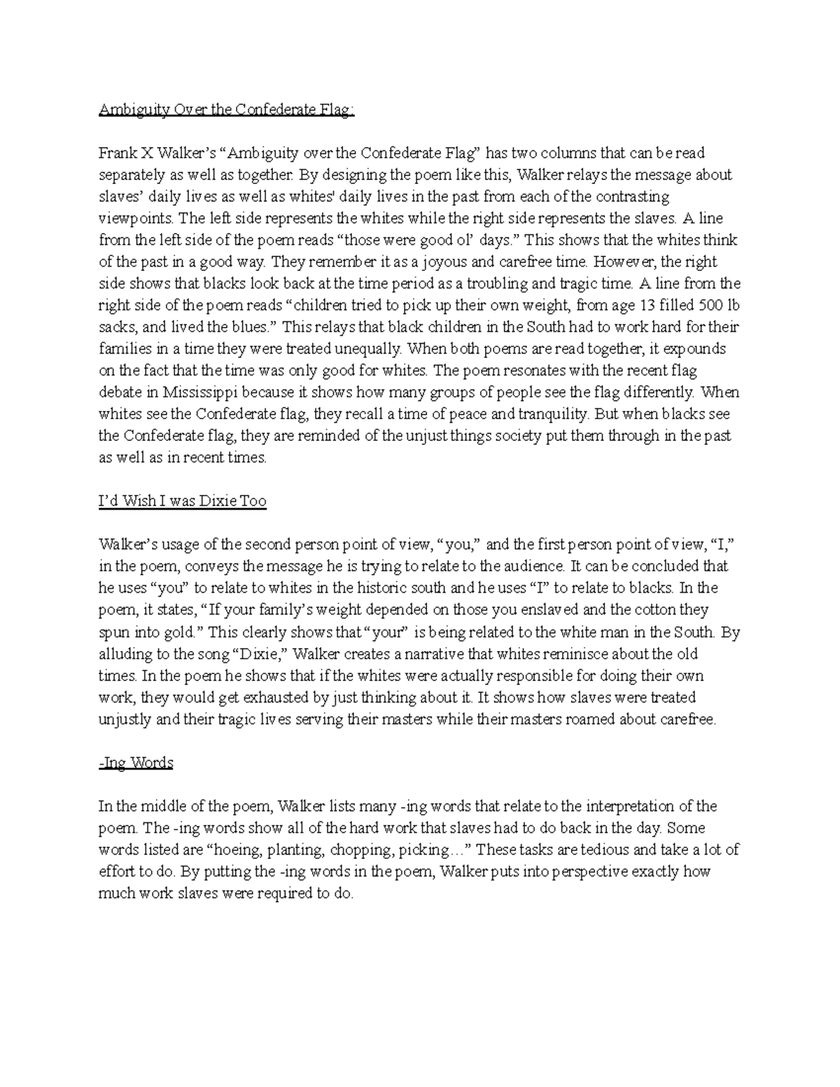 Poems - Ambiguity Over the Confederate Flag: Frank X Walker’s ...