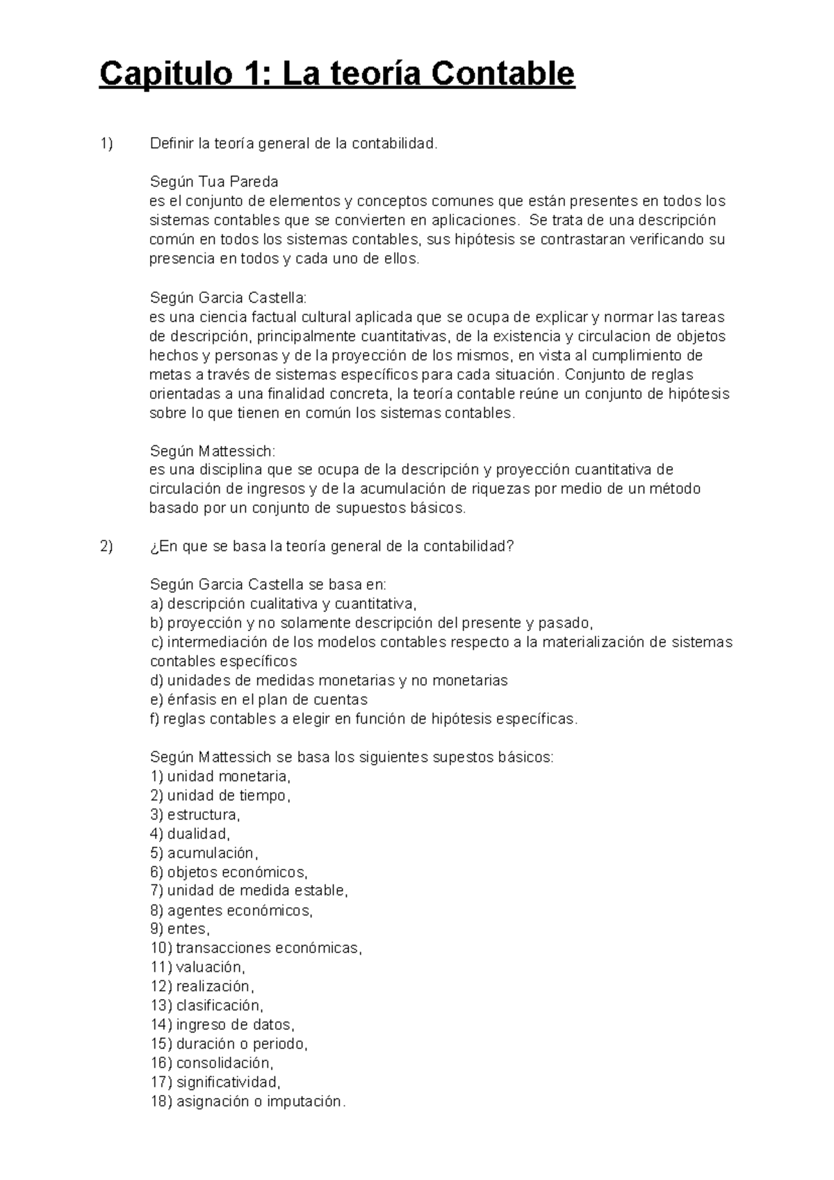 CAP 1 LA Teoria Contable - Capitulo 1: La teoría Contable Definir la ...