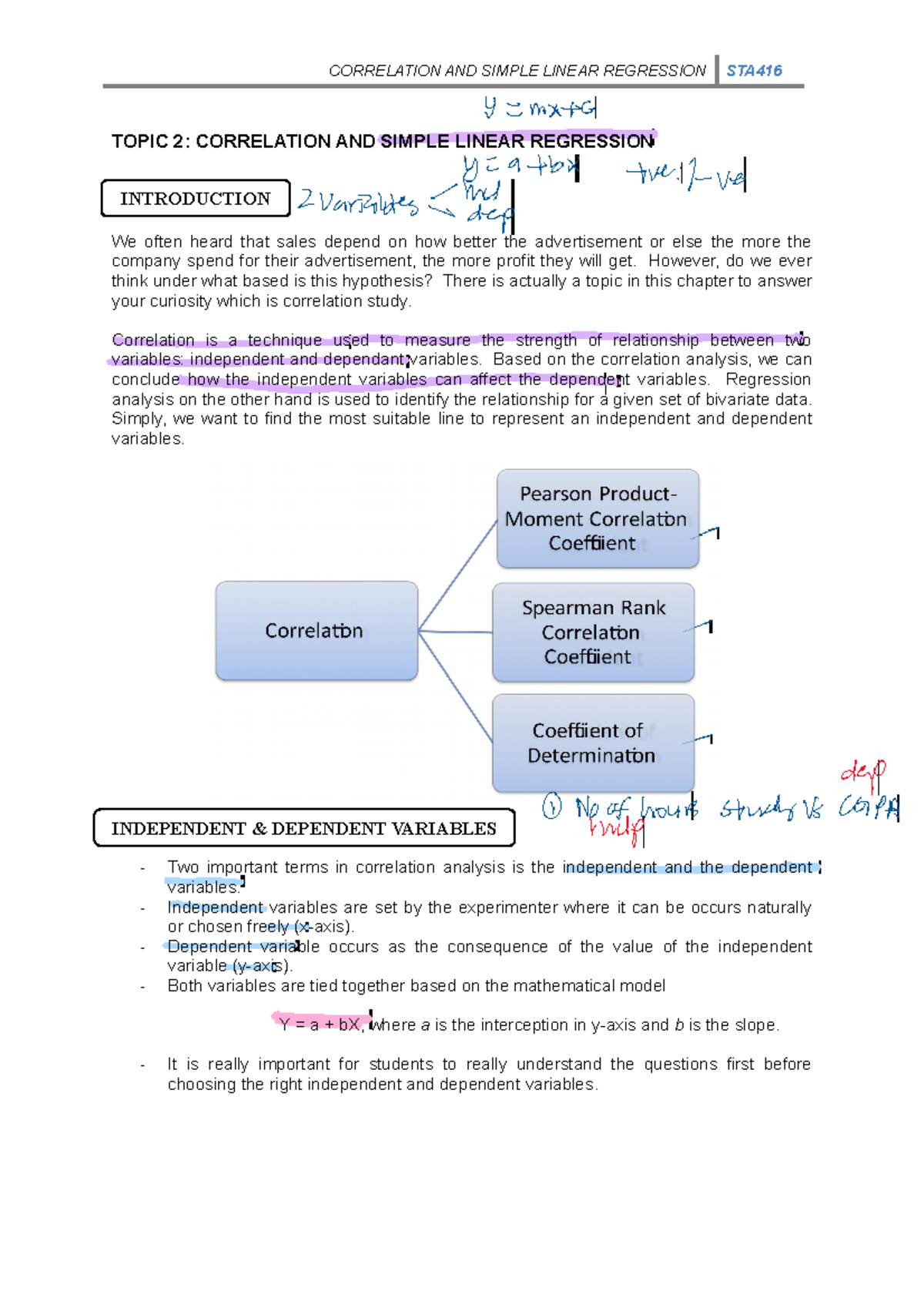 Chapter 2 Correlation And Linear Regression 266 3 11 Topic 2 Correlation And Simple Linear