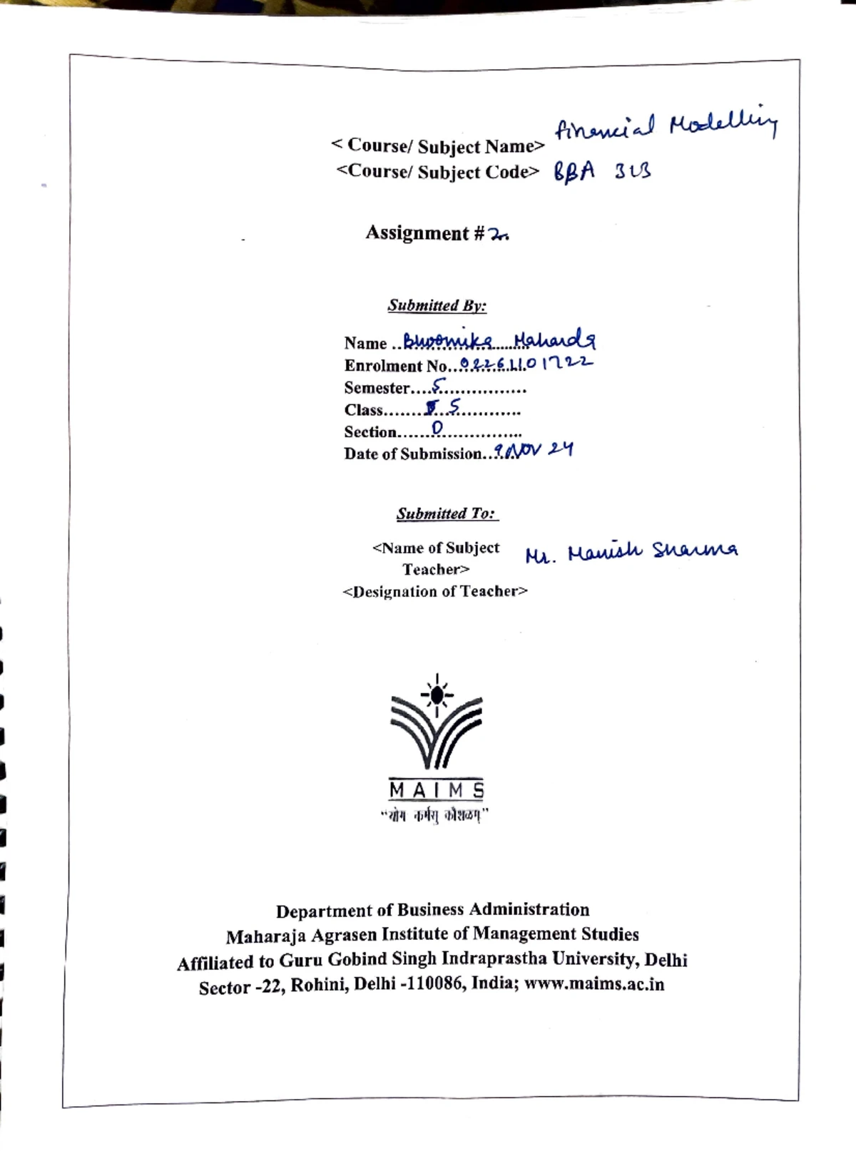 Minor project bba - A MINOR PROJECT REPORT ON “A study of impact of E ...