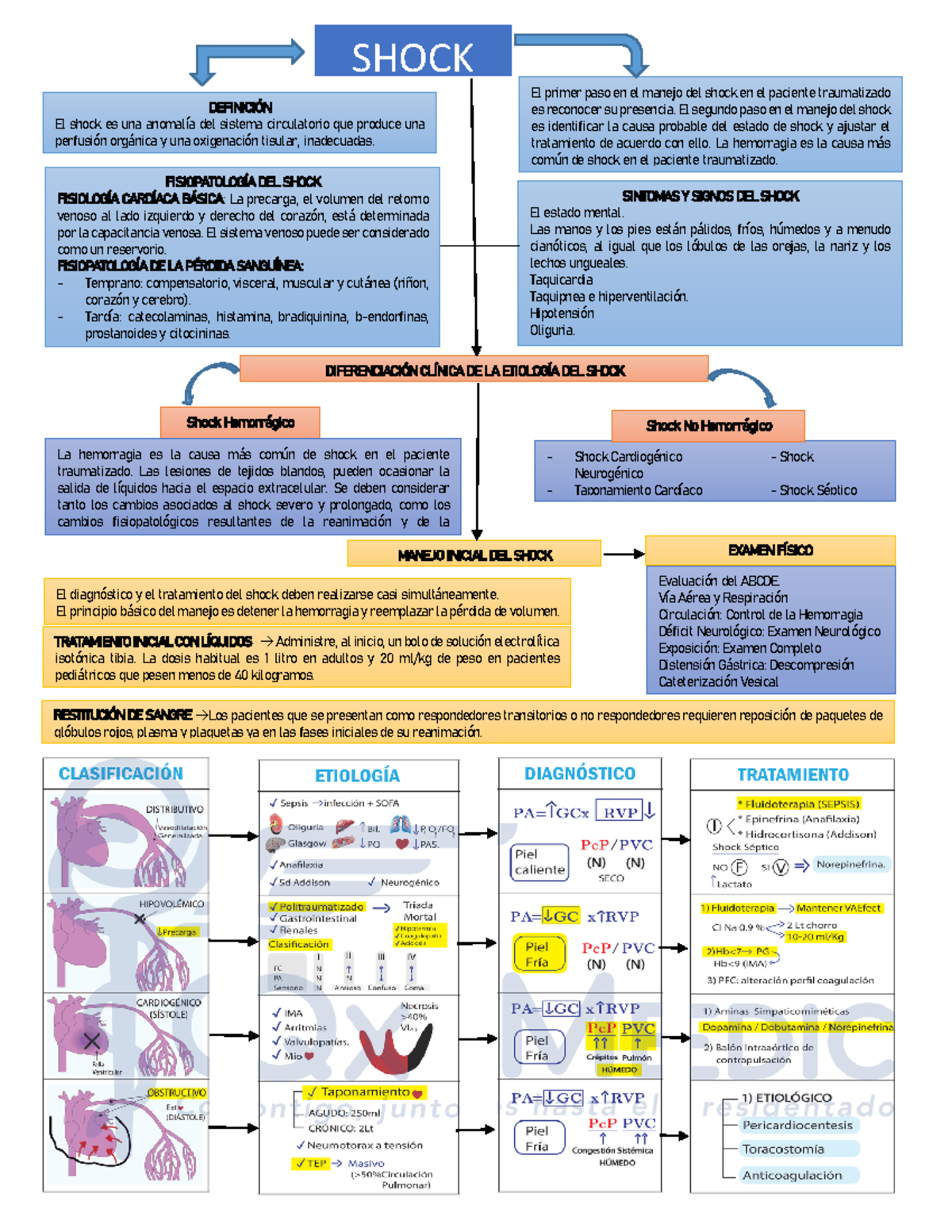MAPA Conceptual DE Shock - SHOCK FISIOPATOLOGÕA DEL SHOCK FISIOLOGÕA CARDÕACA B¡SICA: La ...