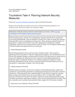 Touchstone Task 2.1 Planning Network Printer Connectivity Questions 2 copy - Name: Date ...