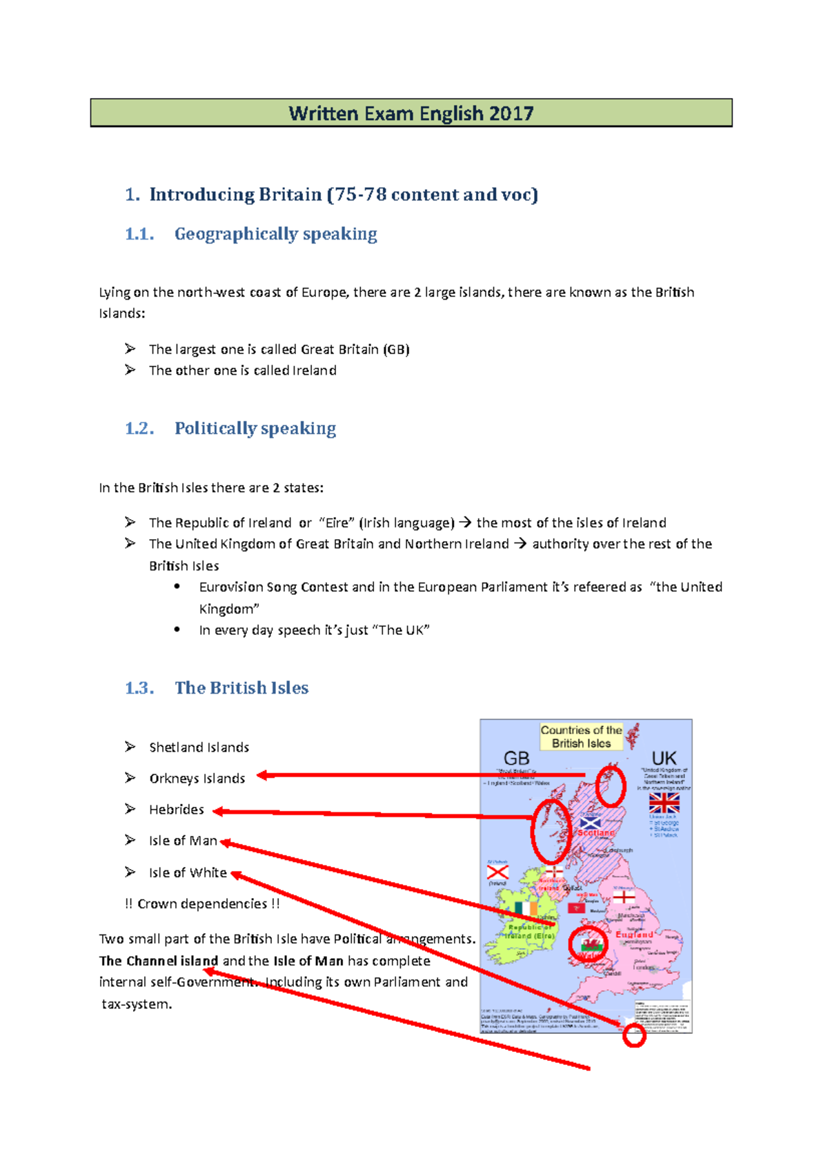 Written Exam English SEMESTER 2 - Written Exam English 2017 1 ...