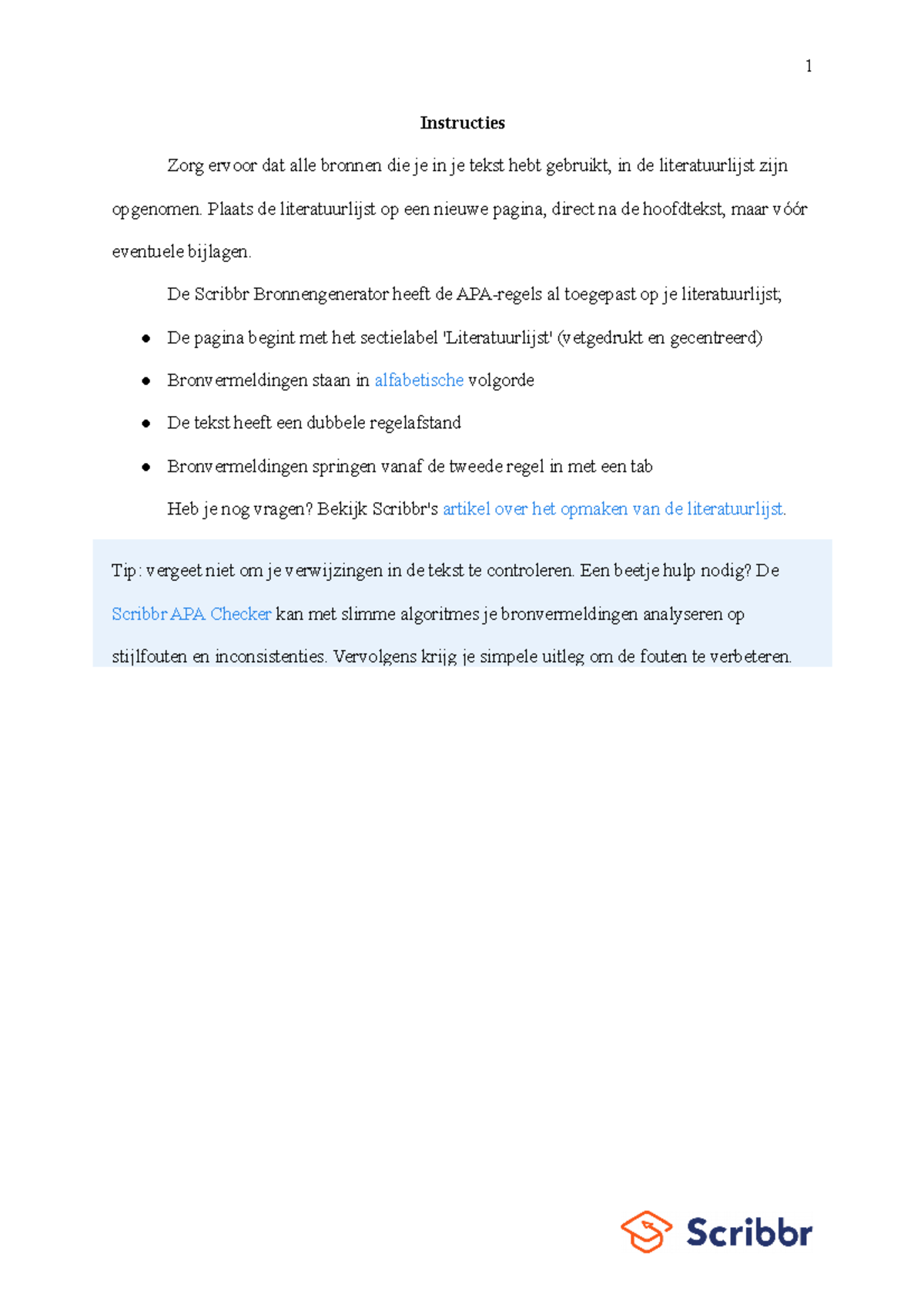 Literatuurlijst - Lijst met info over bronnen maken van literatuur - 1 ...