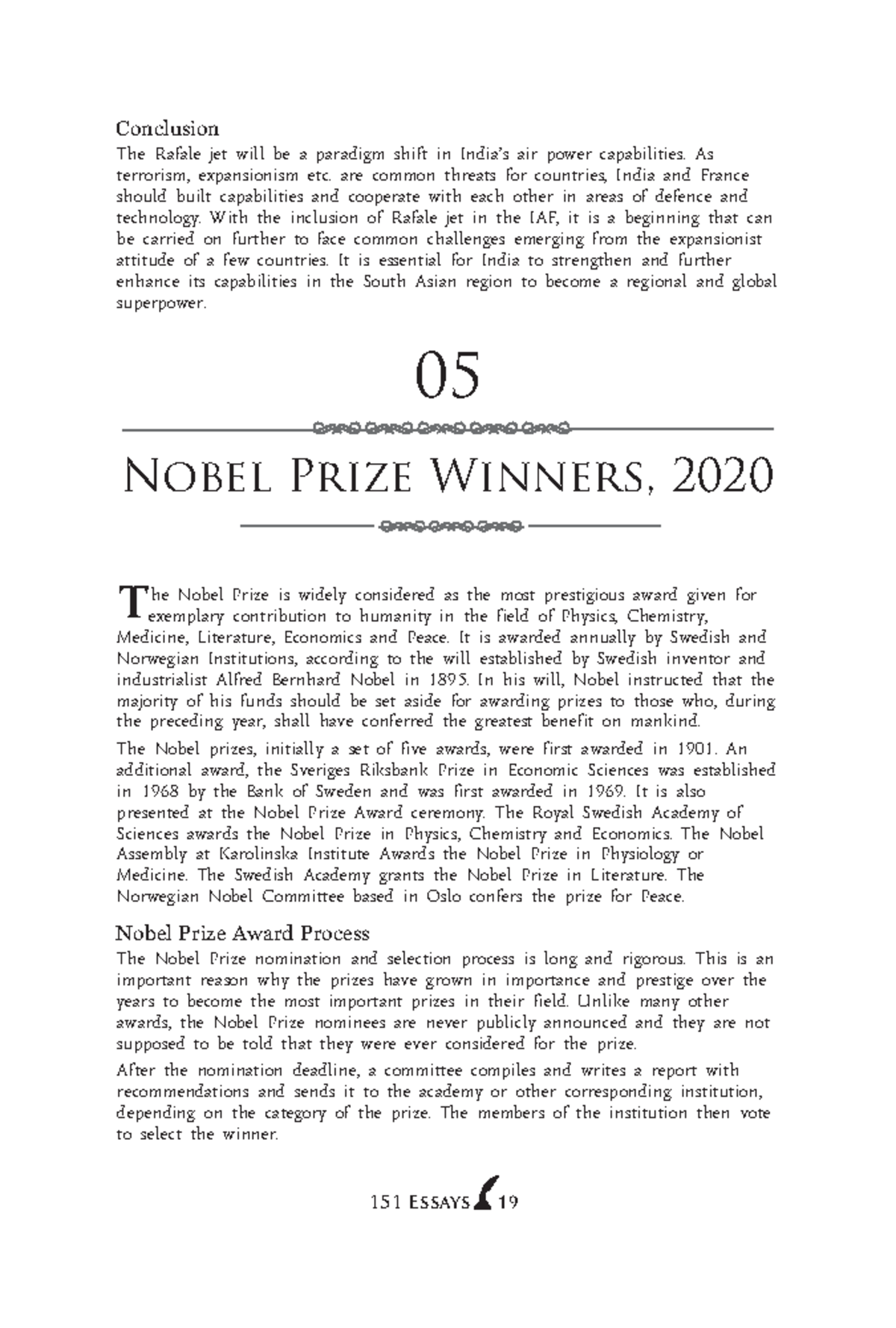 Nobel Prize Winners 2020 - Conclusion The Rafale jet will be a paradigm ...