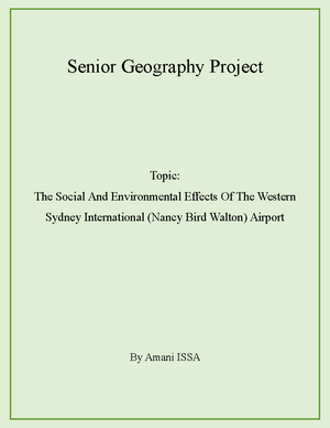 Programs Stage 4 Geography Place Liveability - TEACHER: Andrew ...