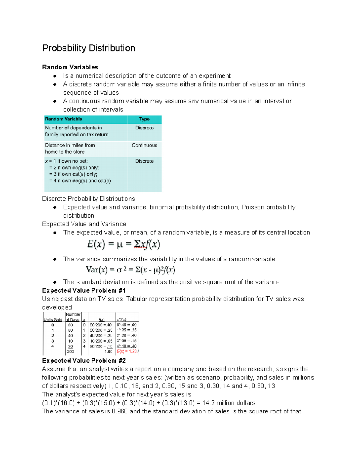 Probability Distribution - Expected Value Exercise The (American) roulette wheel has 38 slots ...