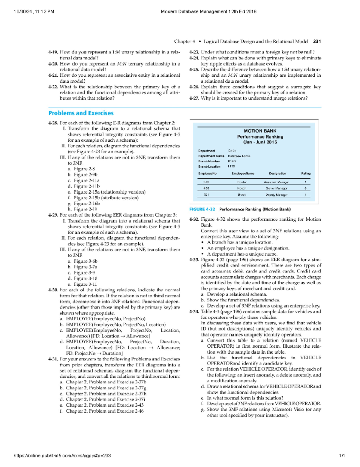 232 bài 4-35 - 232 bài 4-35 - 11:12 PM Modern Database Management 12th ...