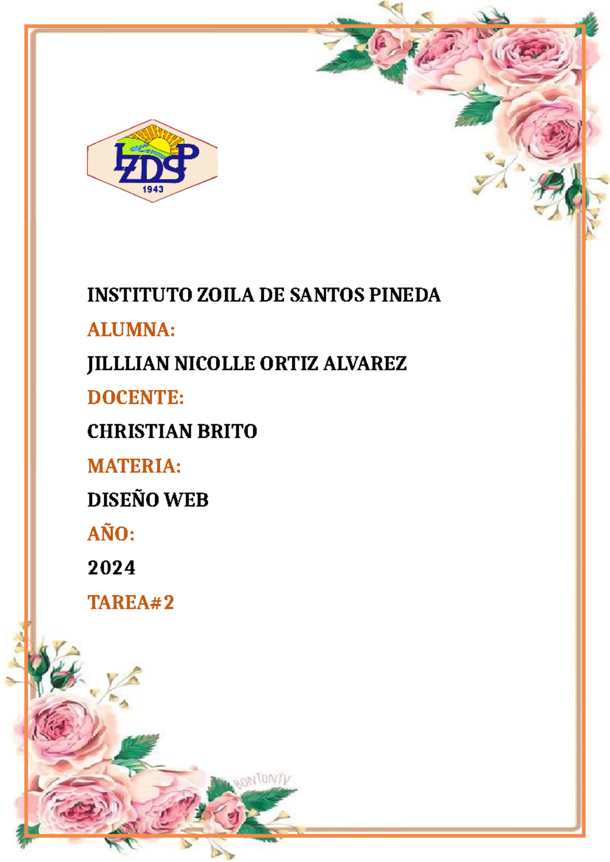 Tarea 2nic - apuntes - INSTITUTO ZOILA DE SANTOS PINEDA ALUMNA ...