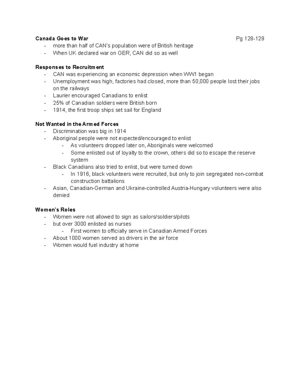 02.WW1 - Canada goes to War - Canada Goes to War Pg 128- more than half ...