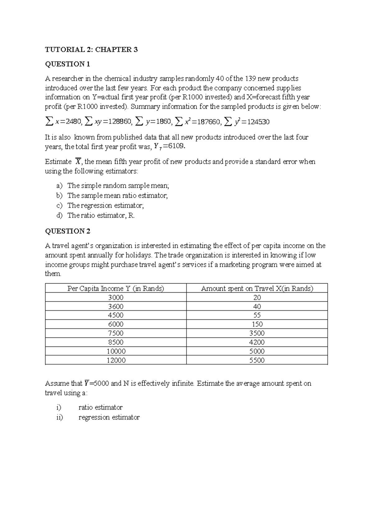 Tutorial 2 Chapter 3 2023 - TUTORIAL 2: CHAPTER 3 QUESTION 1 A ...