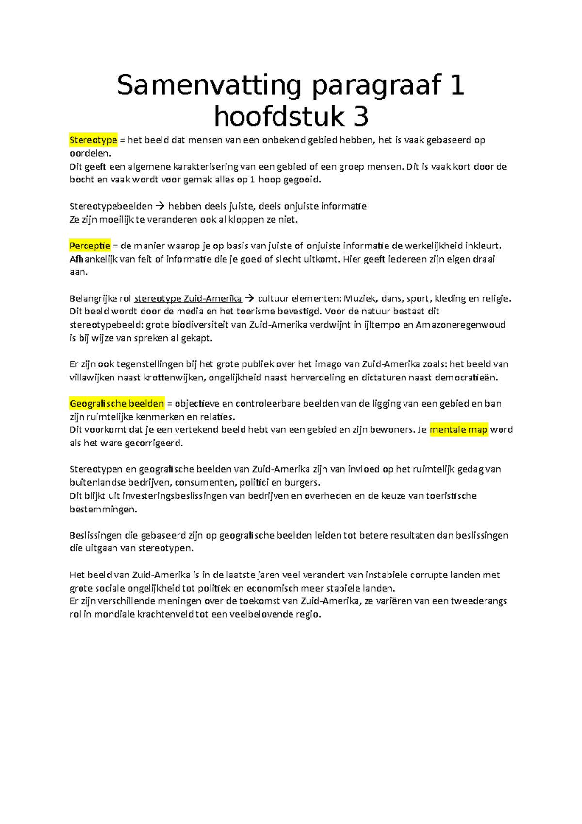 Samenvatting paragraaf 1 hoofdstuk 3 ak - Samenvatting paragraaf 1 ...