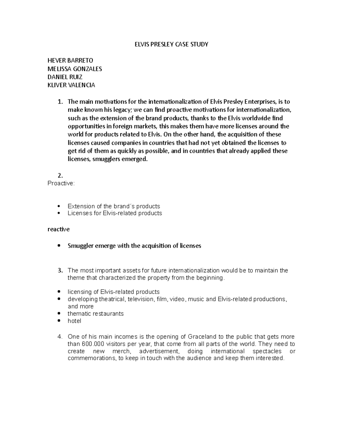 Elvis Presley CASE Study - ELVIS PRESLEY CASE STUDY HEVER BARRETO ...