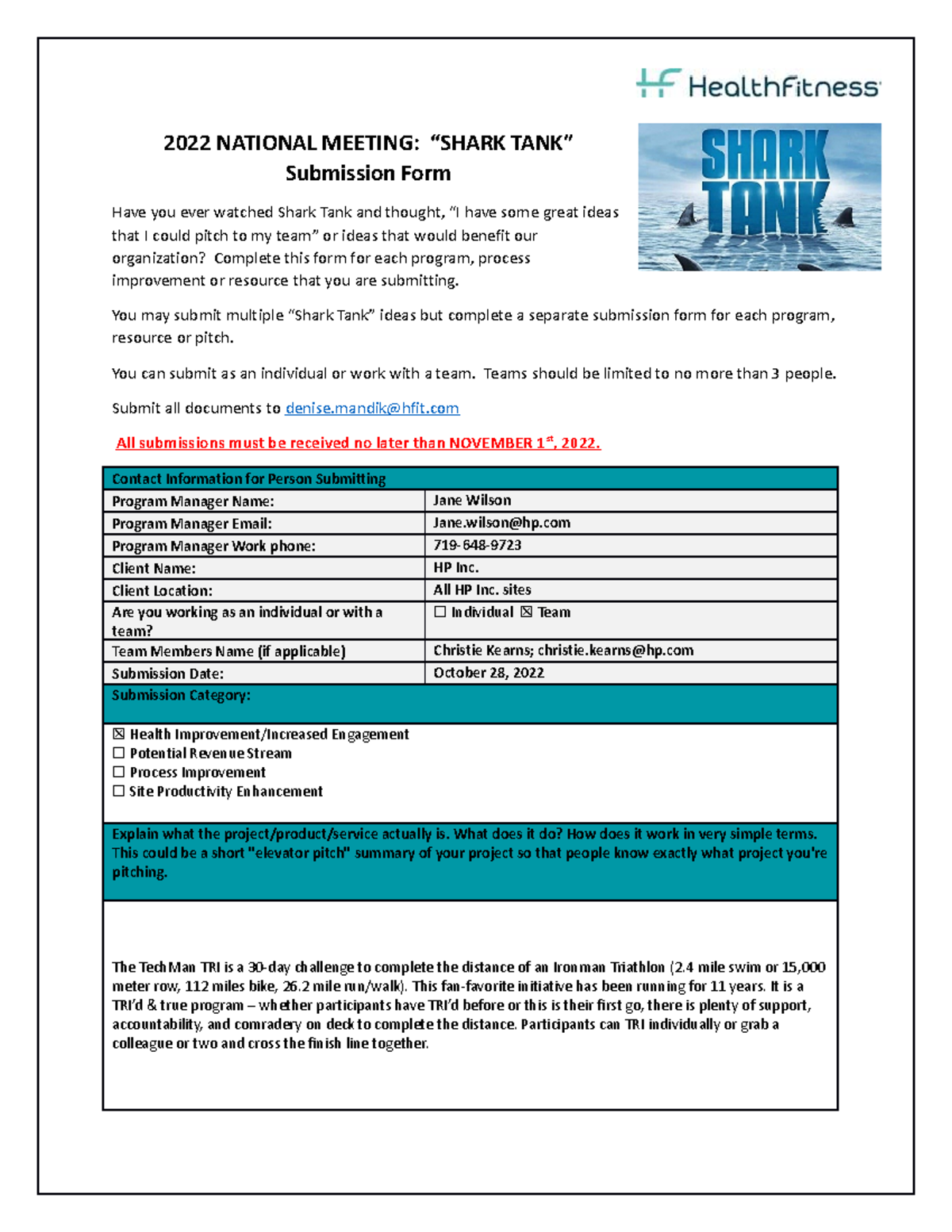 App 22 HF Shark Tank Tech Man - 2022 NATIONAL MEETING: “SHARK TANK ...