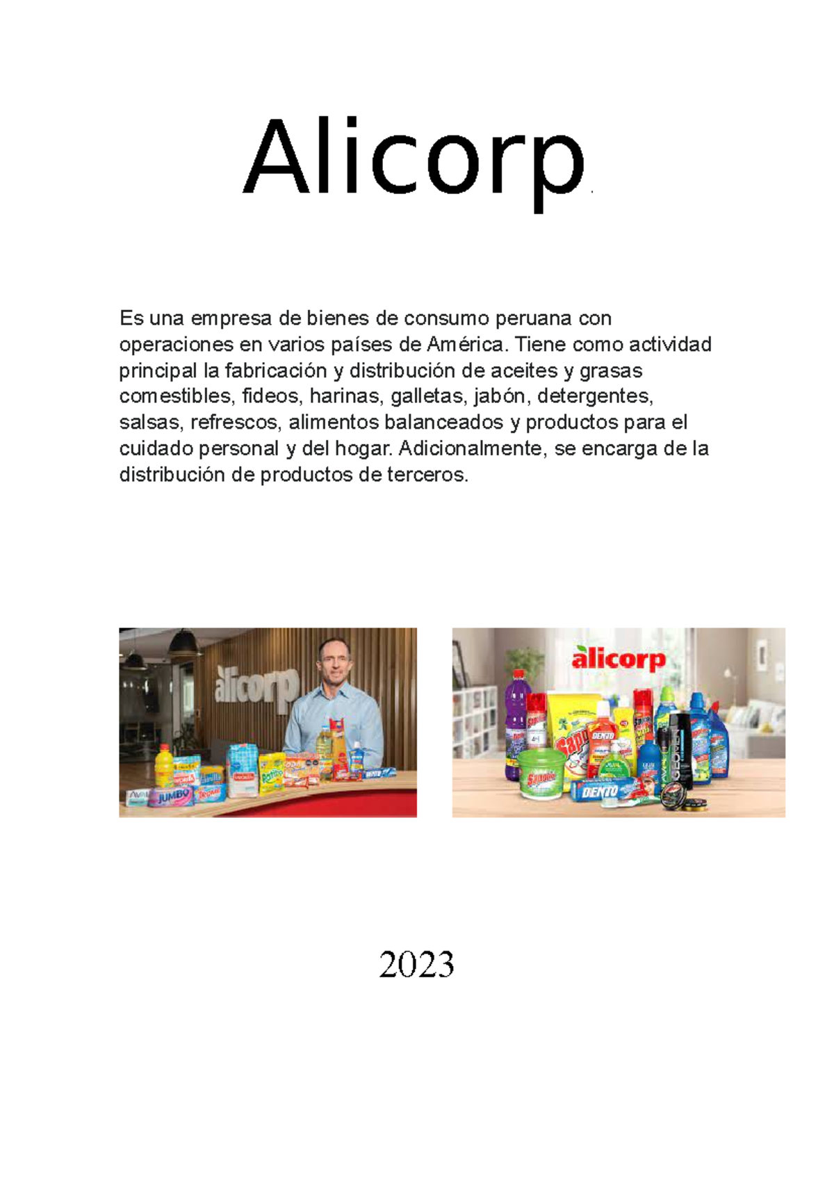 Alicorp - sdasdas - Alicorp. Es una empresa de bienes de consumo ...