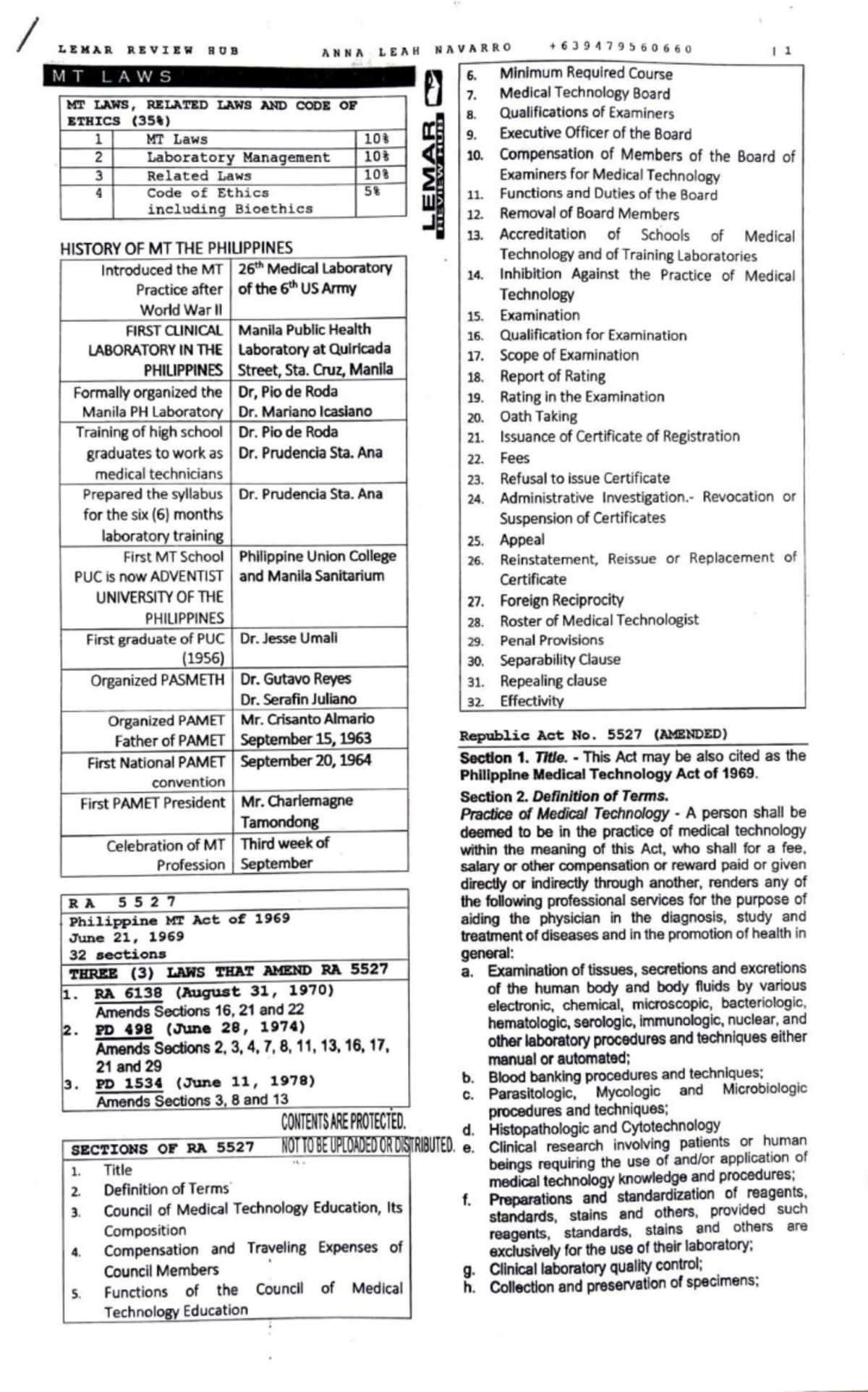 17 Mtlaws Notes compressed - I LEMAR REVIEW RUB A N N 1 : L E A H N AVr ...