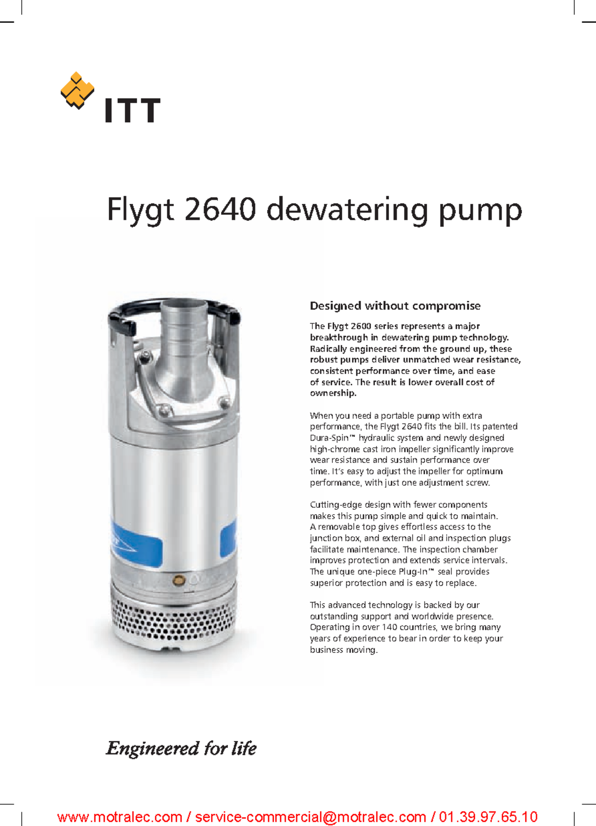 Flygt-2640-English - Manual - Designed without compromise The Flygt ...