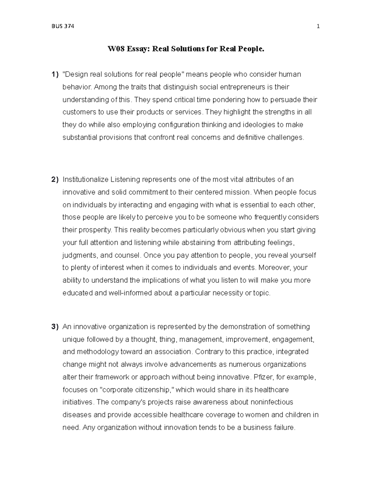 W08 Essay - Real Solutionsfor Real People - "Design real solutions for ...