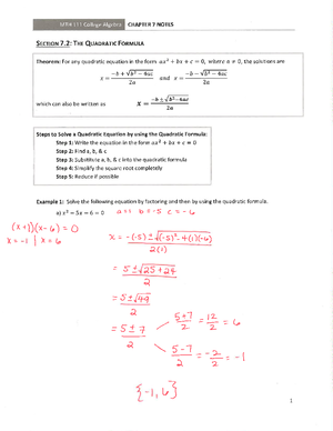 Chapter 4 Notes Filled IN - MTH 111 - Studocu