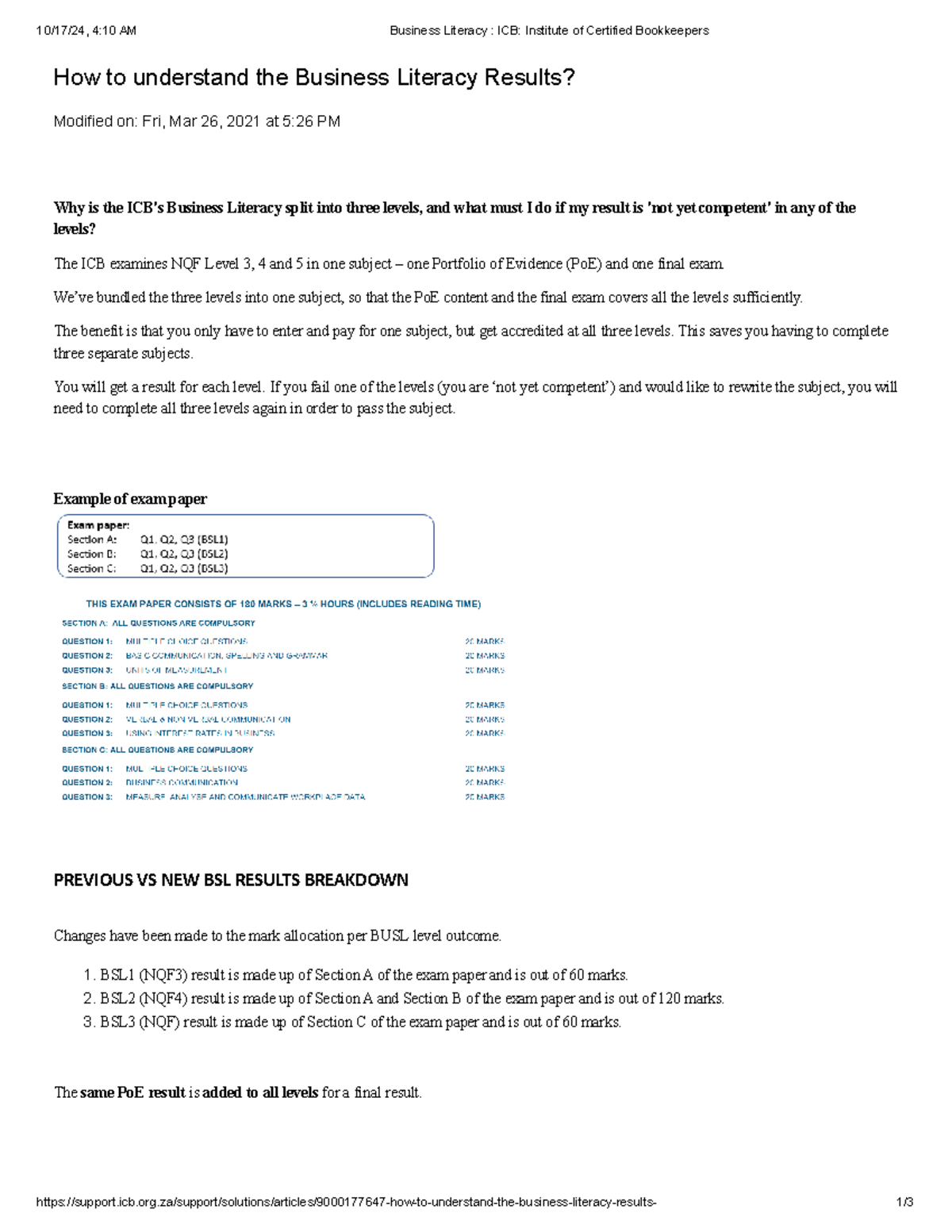 Business Literacy ICB Institute of Certified Bookkeepers - How to ...