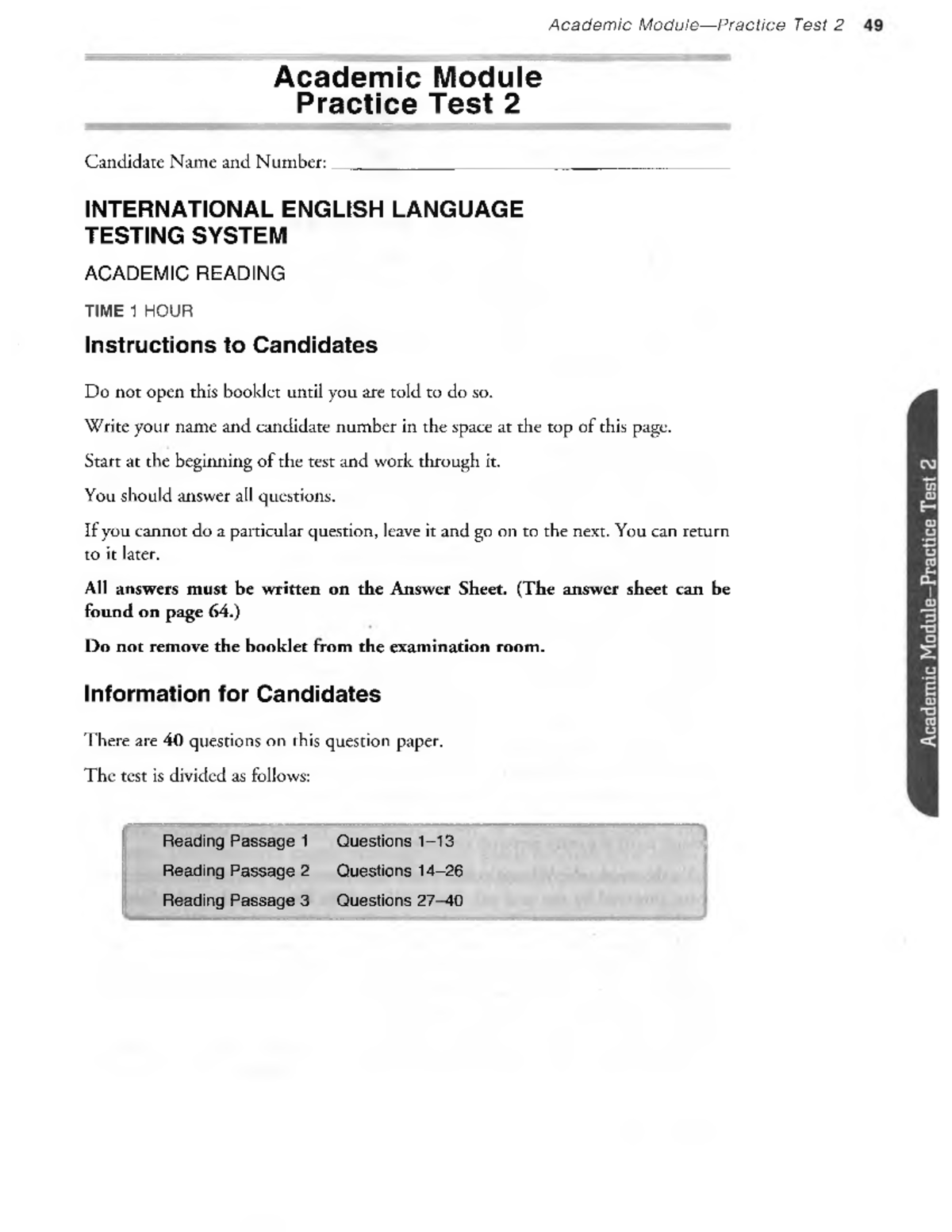 BR Reading Practice TEST 2 - A c a d e m ic M o d u le — P ractic e ...