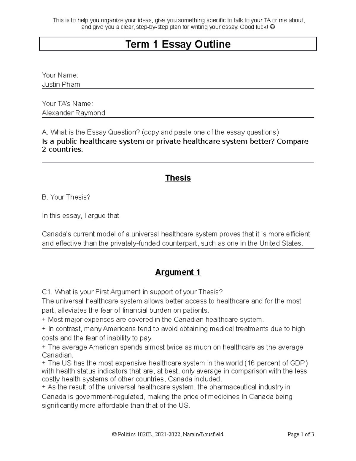 1020-21-22-Essay Outline-Worksheet - This is to help you organize your ...
