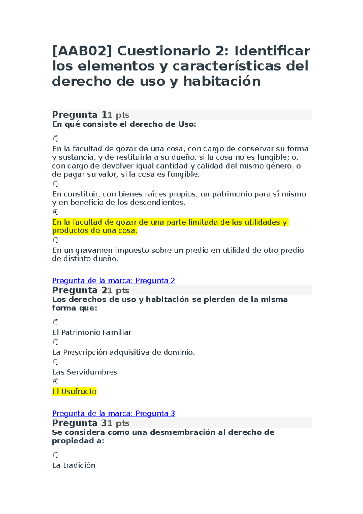 [AAB02] Cuestionario 2 Identificar - [AAB02] Cuestionario 2: Identificar los elementos y - Studocu