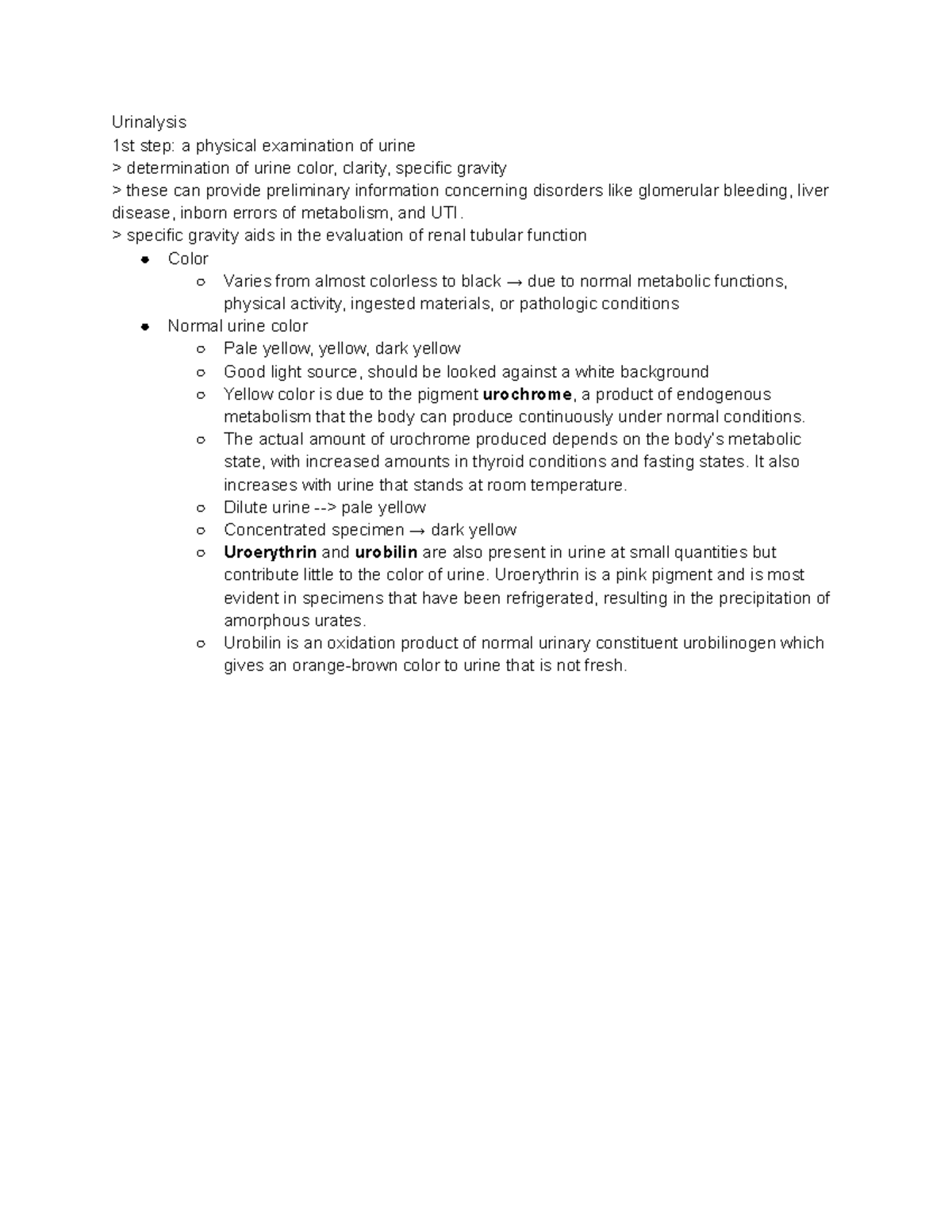 Cmpara Urinalysis Aubf Notes Urinalysis 1st Step A Physical cmpara-urinalysis-aubf-notes-urinalysis-1st-step-a-physical