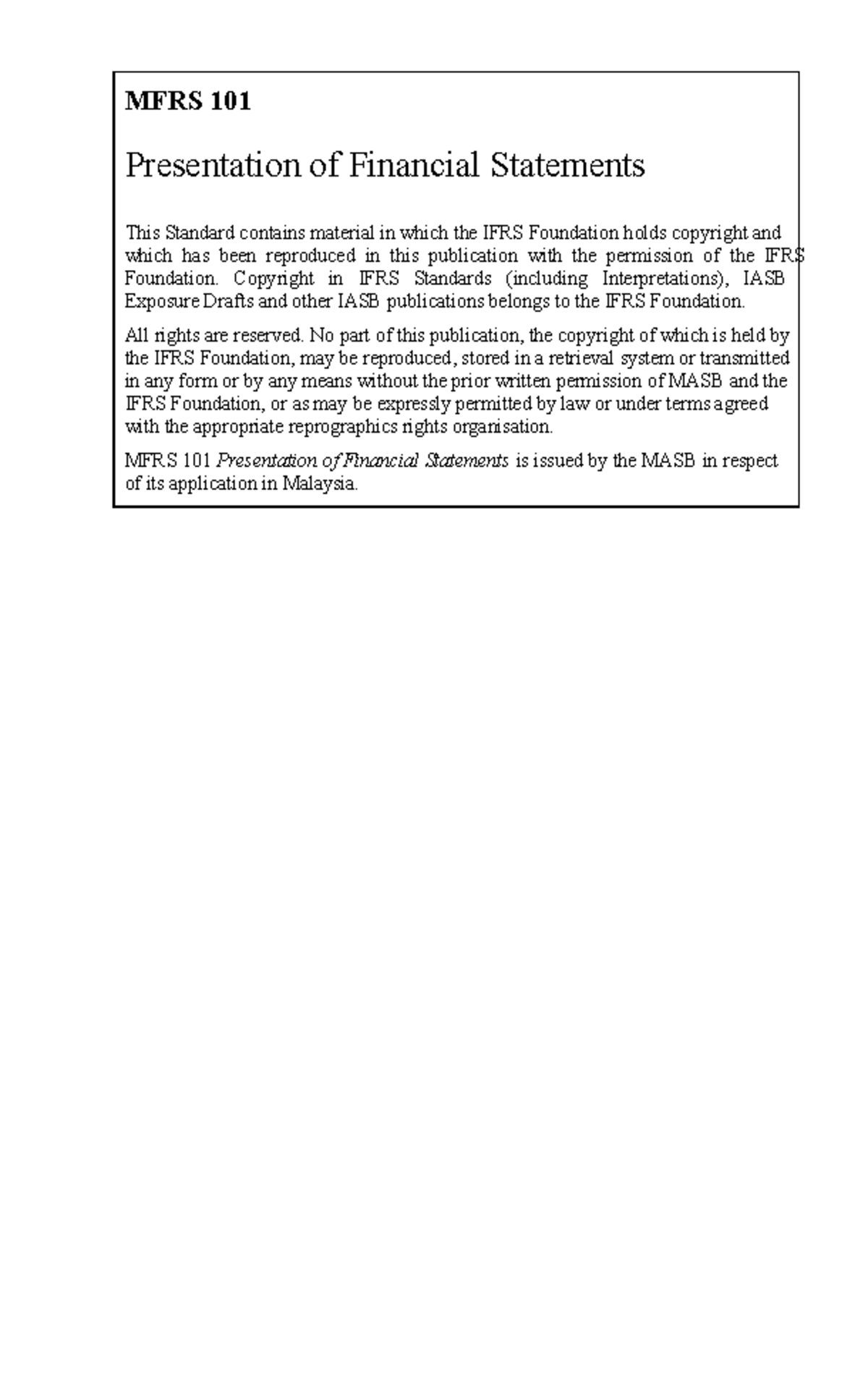 MFRS101 - mrfs - Presentation of Financial Statements This Standard ...