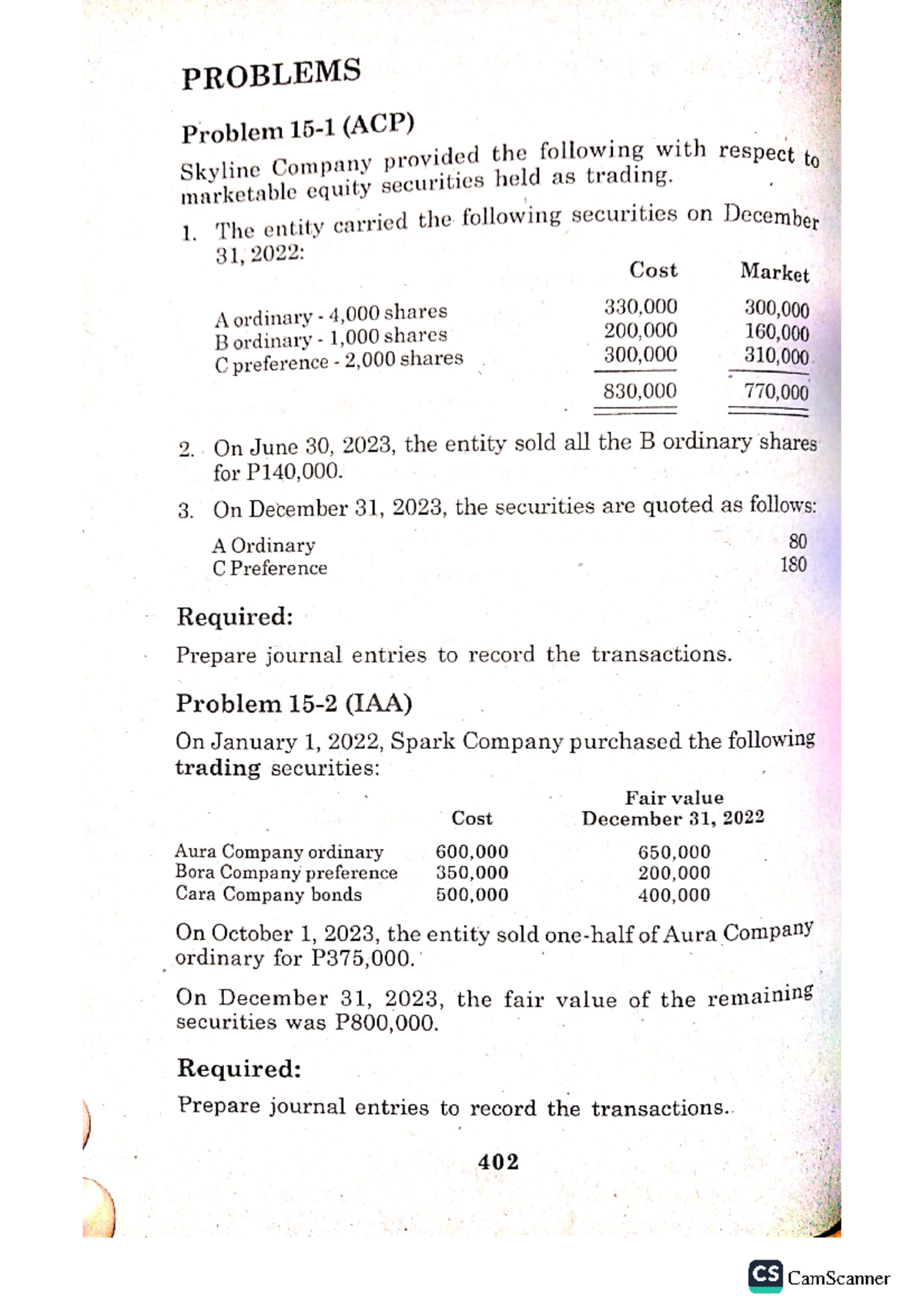 IA Chap 15 - Chapter 15 Problems and Practical Accth Solutions ...