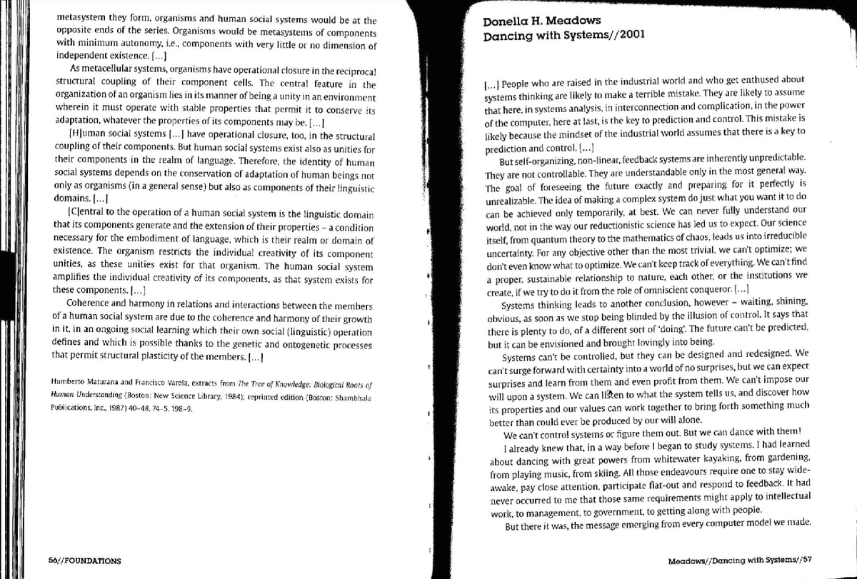 Dancing With Systems-Donella Meadows-2001 - ARTH 10100 - Studocu
