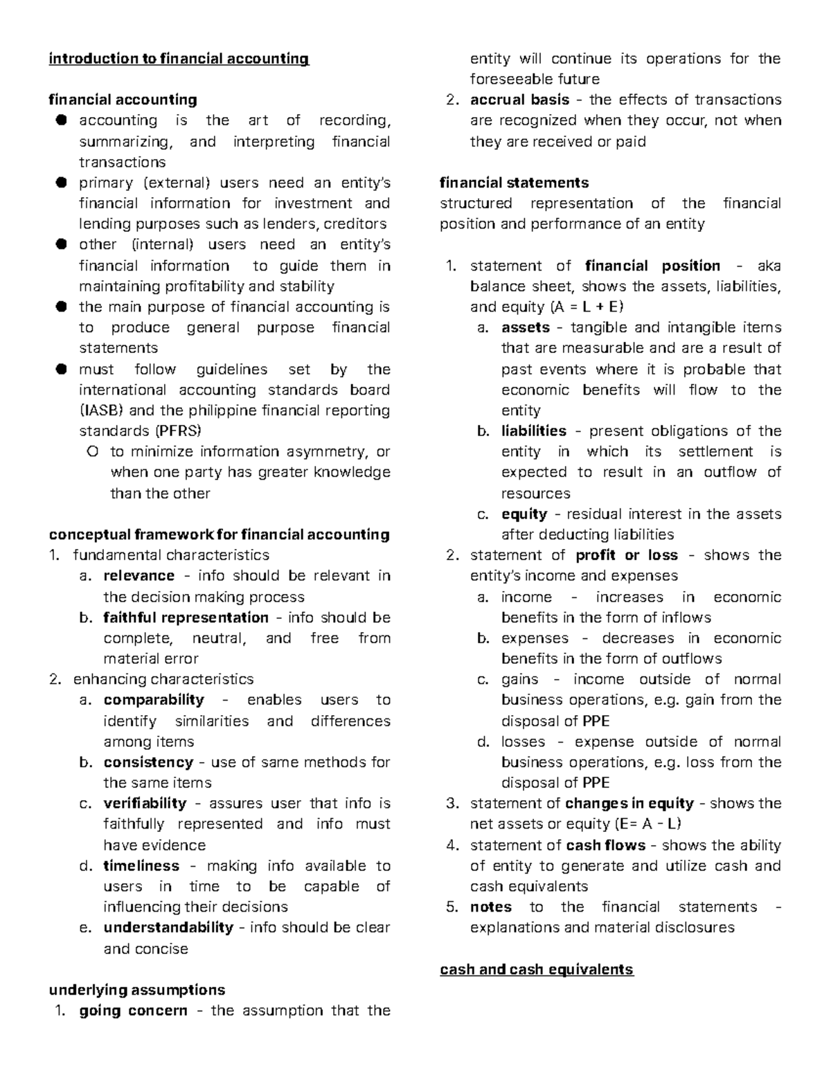 [ Acccob 2] lecture notes - introduction to financial accounting ...